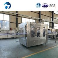 China Glass Bottle Carbonated Water Filling Machine 2000-2500 BPH 3-in-1 Rinsing Filling Capping for sale