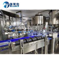 China Glass Bottle Carbonated Water Filling Machine 2000-2500 BPH 3-in-1 Rinsing Filling Capping for sale