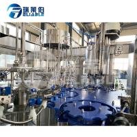 China Glass Bottle Carbonated Water Filling Machine 2000-2500 BPH 3-in-1 Rinsing Filling Capping for sale