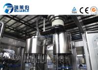 China Soda Water Glass Bottle Filling Machine 2500BPH 3 in 1 Rinsing Filling Capping for sale