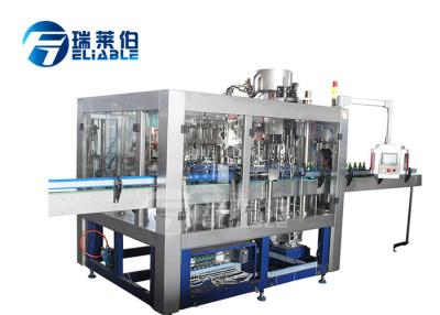 China Automatic Glass Beer Bottling Line With Crown Cap / Aluminum Cap , Low Noise for sale