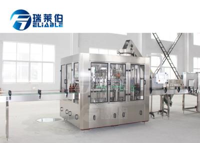 China Carbonated Drink Glass Bottle Filling Machine 3 in 1 3500-7500 BPH for sale