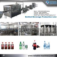 China Stainless Steel 304 Soft Drink Filling Line for PET Bottles 1200-12000 BPH for sale
