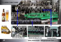 China 3 in 1 Glass Bottle Filling Machine for sale