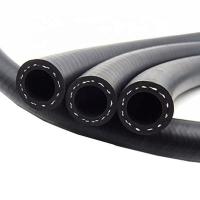 China Black Braided Rubber Fuel Hose Ozone Resistant , 50mm Fuel Filler Hose SAE R6 R7 for sale