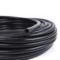 China Black Braided Rubber Fuel Hose Ozone Resistant , 50mm Fuel Filler Hose SAE R6 R7 for sale