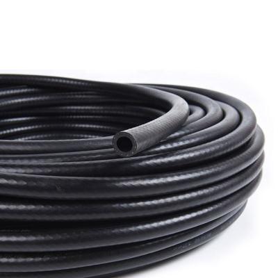 China Black Braided Rubber Fuel Hose Ozone Resistant , 50mm Fuel Filler Hose SAE R6 R7 for sale