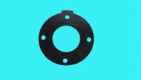 China FKM Silicone Molded Rubber Gaskets , Corrugated Red Rubber Flange Gasket for sale