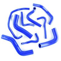 China 135 Degree Silicone Cooling Hoses Reinforced Flexible Braided Flexible Silicone Pipe Coupler for sale