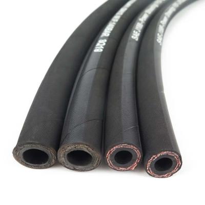 China Two Fiber Braid High Pressure Power Steering Pressure Hoses SAE J188 3/8 Inch for sale