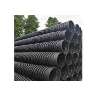 China Carat HDPE Corrugated Culvert Pipe , Corrugated High Density Polyethylene Pipe for sale
