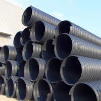 China 100 Ft Polyethylene Corrugated Drainage Tubing Corrugated Perforated Pipe Dn300mm Sn8 HDPE for sale