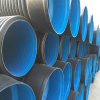 China SN12.5 HDPE Corrugated Drain Pipe , Large Diameter Double Wall Corrugated Drainage Pipe for sale