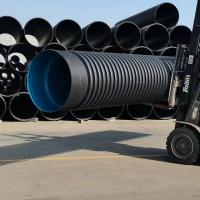 China Perforated Land Corrugated Drain Pipe Polyethylene Plastic for sale