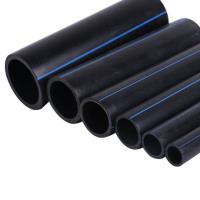 China PE100 High Density Water Supply HDPE Pipe 1 Inch Black Plastic Water Pipe for sale