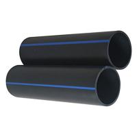 China PE100 High Density Water Supply HDPE Pipe 1 Inch Black Plastic Water Pipe for sale