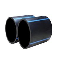 China 10 Inch SDR21 Flexible Water Supply Pipe , High Density Polyethylene Piping Black for sale