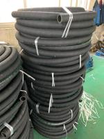 China 600 Psi Natural Gas Rubber Hose 2MPa , DN16 Steel Reinforced Hydraulic Hose Fabric Braided for sale