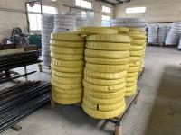 China 600 Psi Natural Gas Rubber Hose 2MPa , DN16 Steel Reinforced Hydraulic Hose Fabric Braided for sale