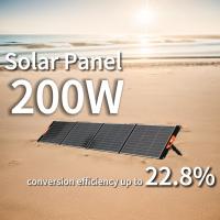 China Lightweight 5.15kg Black 200W Photovoltaic Solar Panel with High Conversion Efficiency for sale