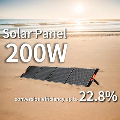 China Lightweight 5.15kg Black 200W Photovoltaic Solar Panel with High Conversion Efficiency for sale