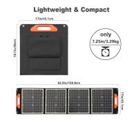 China Monocrystalline Silicon 100W 200W Solar Panel PV Cells Module Portable Folding Solar Panel for sale