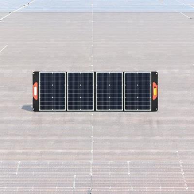 China Foldable Solar PV Kit for Power Station and Camping Trips 100W 12V Adjustable Stand for sale