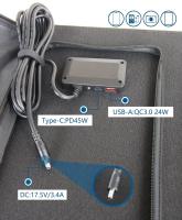 China USB-C Output Pd 45W Max 5V/9V/12V/15V Solar Panel 50W 60W 100W Mono Poly for sale