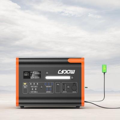 China Emergency Standby Energy Storage Battery Portable Power Station 2200W with Mains Charging for sale