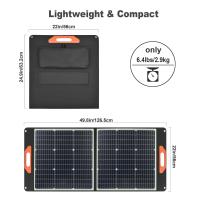 China Hot 100W Monocrystalline Silicon Solar Panels Open size 169.8*43.1*3.2cm/66.9*17*1.3in for sale