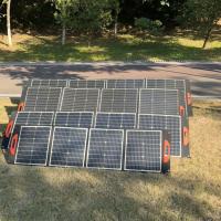 China 300W Foldable Camping Solar Panels Monocrystalline Cell Small Home System for sale