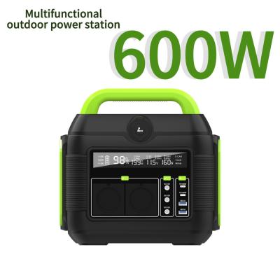 China 600W Portable Outdoor Energy Storage Emergency Power Bank with Durable Lithium Battery for sale