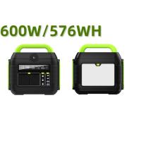 China MPPT 600W AC110V AC220V Lithium Battery Pack Portable Solar Power Station for Camper RV Hiking for sale