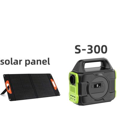 China Portable Home Mini Solar System Inverter 300W with Optional AC Socket and LCD Display for sale