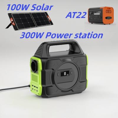 China 300W AC DC Dual USB Type C Charging Portable Mobile Power Station for Solar Generator for sale