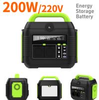 China DC1 2 Output 12V-16.8V/6A 200W Portable Power Station Solar Generator for Camping for sale