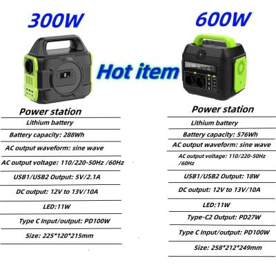China 576wh 600W Portable Solar Generator for Outdoor Home RV Drone Oxygen Generator for sale