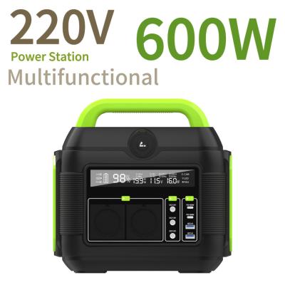 China AC Socket Un Portable Power Station 600W 300W 500W 1200W 2200W for Camping Outdoor Work for sale