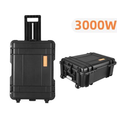 China 3000wh Portable Lithium Power Station Solar Generator for Electric Vehicle Charging Bank for sale