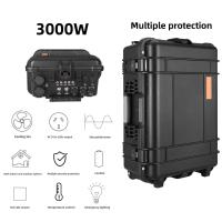 China 3000W LiFePO4 Mobile Power Station Portable Energy Storage for Balcony and Household for sale