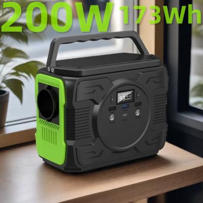 China Portable Solar Generator Power Station 48000mAh 200W 173Wh for Outdoor Activities for sale