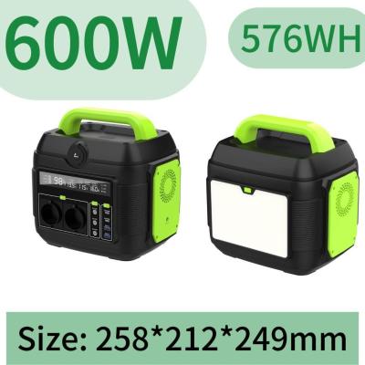 China 600W Portable Power Station Solar Generator with LED Light 11W and Customized Request for sale