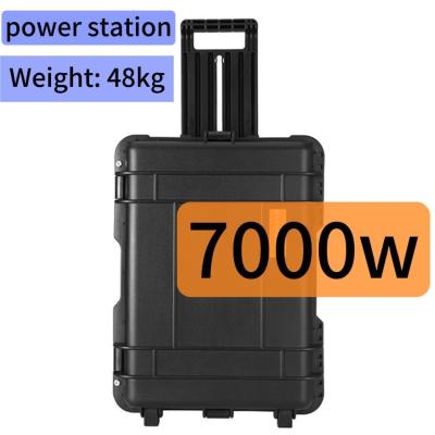 China North America Market 7000W Portable Solar Generator with and AC Pure Sine Wave Output for sale