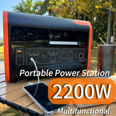China Portable Energy Storage Power Station 2200W Emergency Power Reserve Customized Request for sale