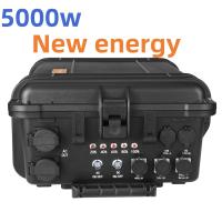China LiFePO4 Portable Solar Power Station Emergency Generator with 110V/220V 5000W AC Outlet for sale