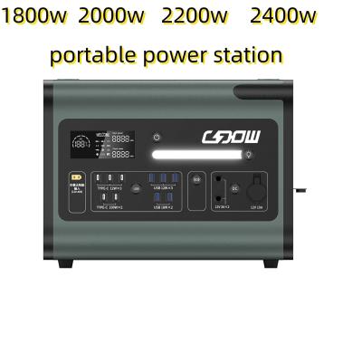 China Solar Power Station 220V AC Output Portable Power Supply Black Output Frequency 50/60Hz for sale