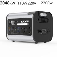China AT22 2200W Super Powerful Lithium Iron Phosphate Portable Power Station Lithium Battery for sale