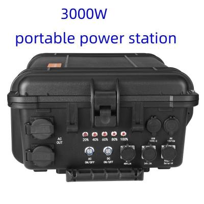 China Pure Sine Wave Inverter 3000W Large Capacity Portable Solar Power Station for Outdoor for sale