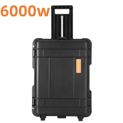 China 8000W Peak Power Camping Solar Generator with Hand-Pull Rod and USB/Type-C 18W Max for sale
