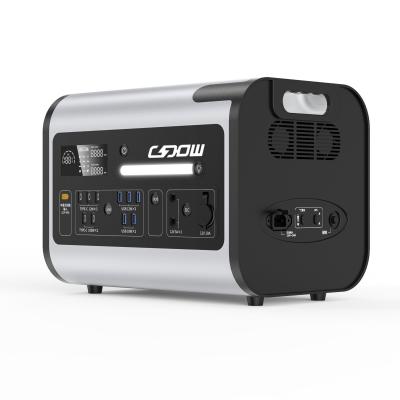 China 2200W Portable Solar Power Station with LiFePO4 Battery and Car Charger Output 12V/10A for sale